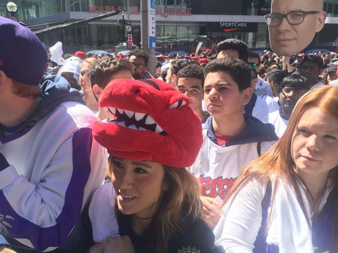 Jurassic Park In Full Roar Toronto Raptors Fans Catch Nba Playoff