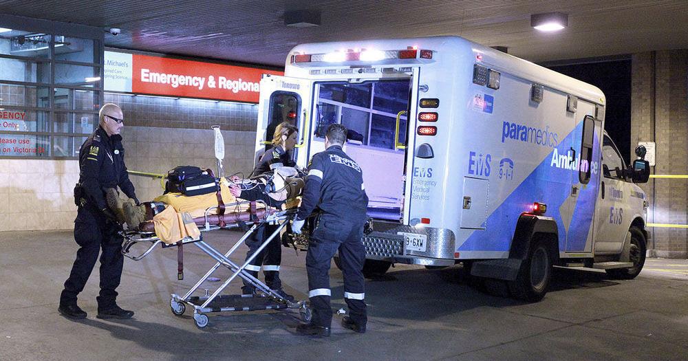 Toronto police arrest two people after two men stabbed in torso at Peter and Adelaide