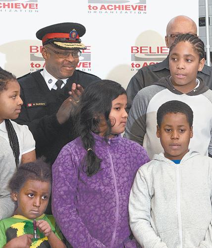 Toronto Police Chief Mark Saunders paid a visit to youth who attend ...