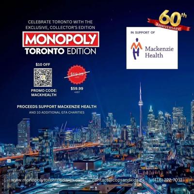 Toronto version of Monopoly is now available