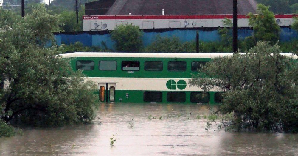 TORONTO FLOOD: Stranded GO Train passenger thought she might have to ‘swim’