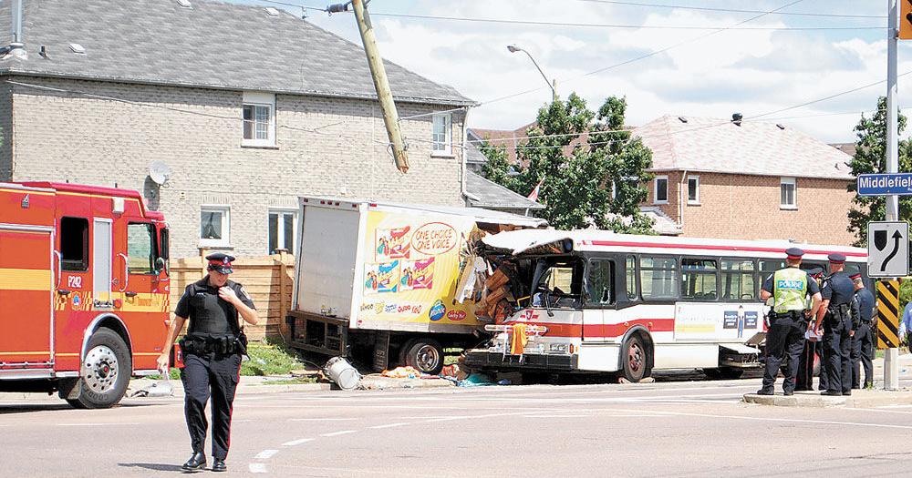 Truck driver in deadly TTC bus crash charged by police