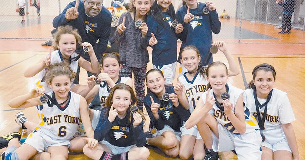 East York Eagles U-11 atom girls win HoopDome basketball tourney