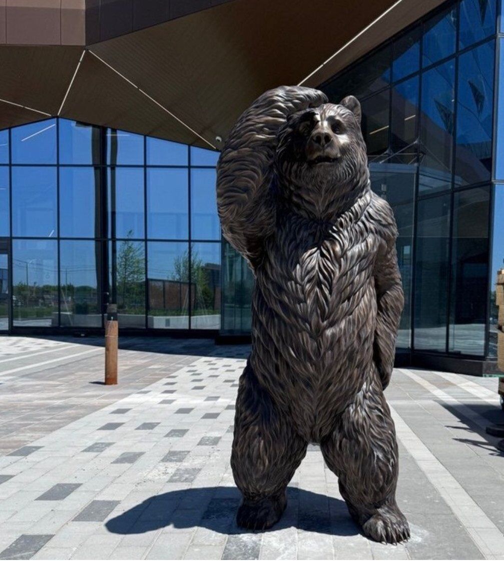 Toronto’s newest park with a giant bear statue has opened