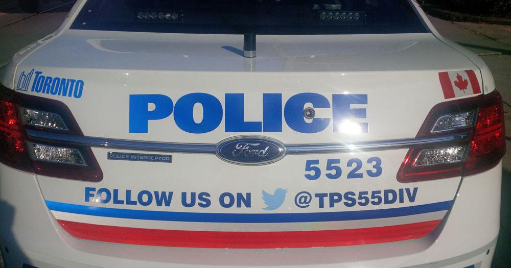Twitter handle stickers are now on 55 Division police cars