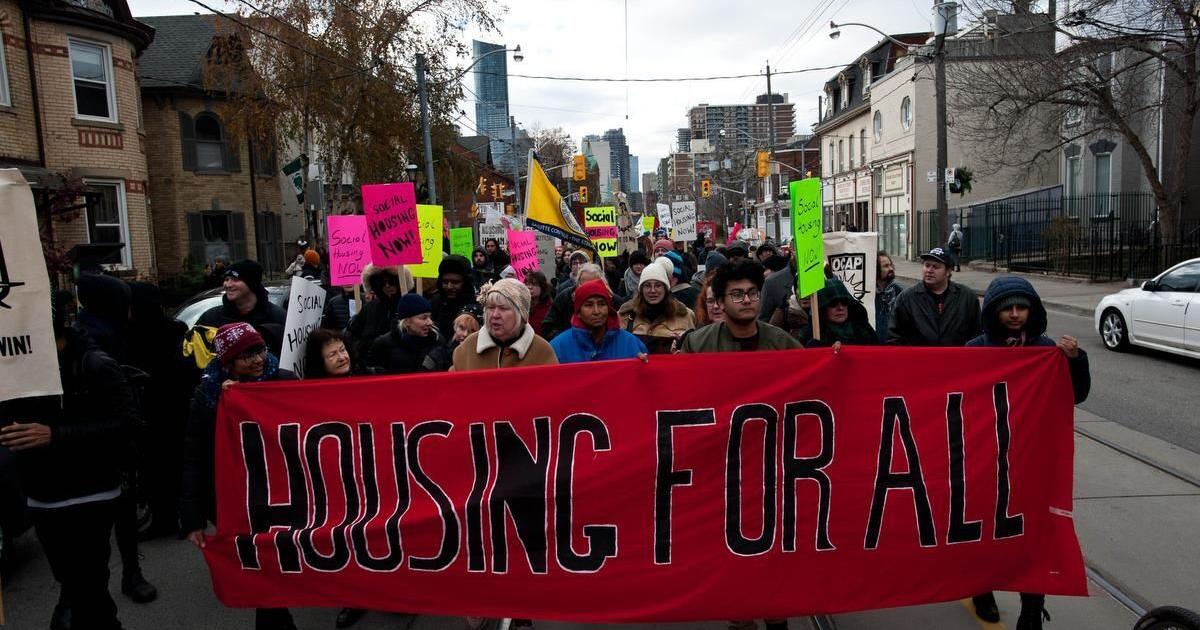 Toronto groups call for an end to homelessness and precarious housing