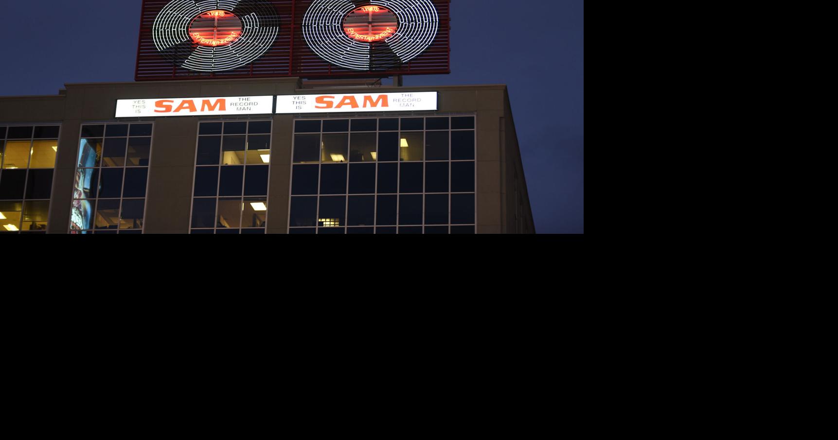 Iconic Sam the Record Man sign is back