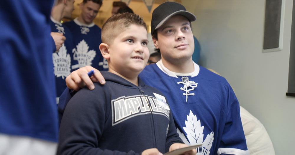 Toronto Maple Leafs make annual pilgrimage to SickKids Hospital