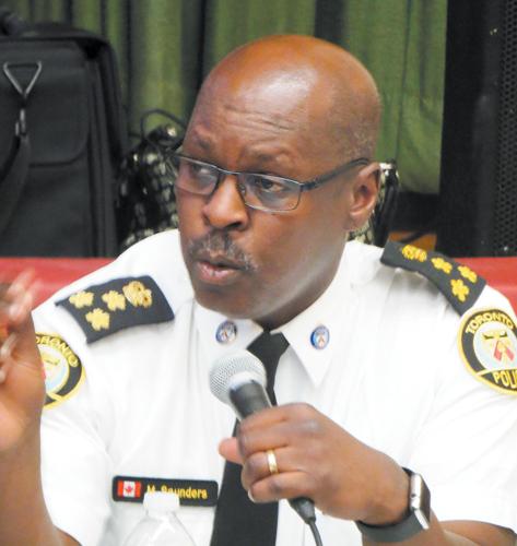 Toronto police chief Mark Saunders promises 12 Division residents they ...