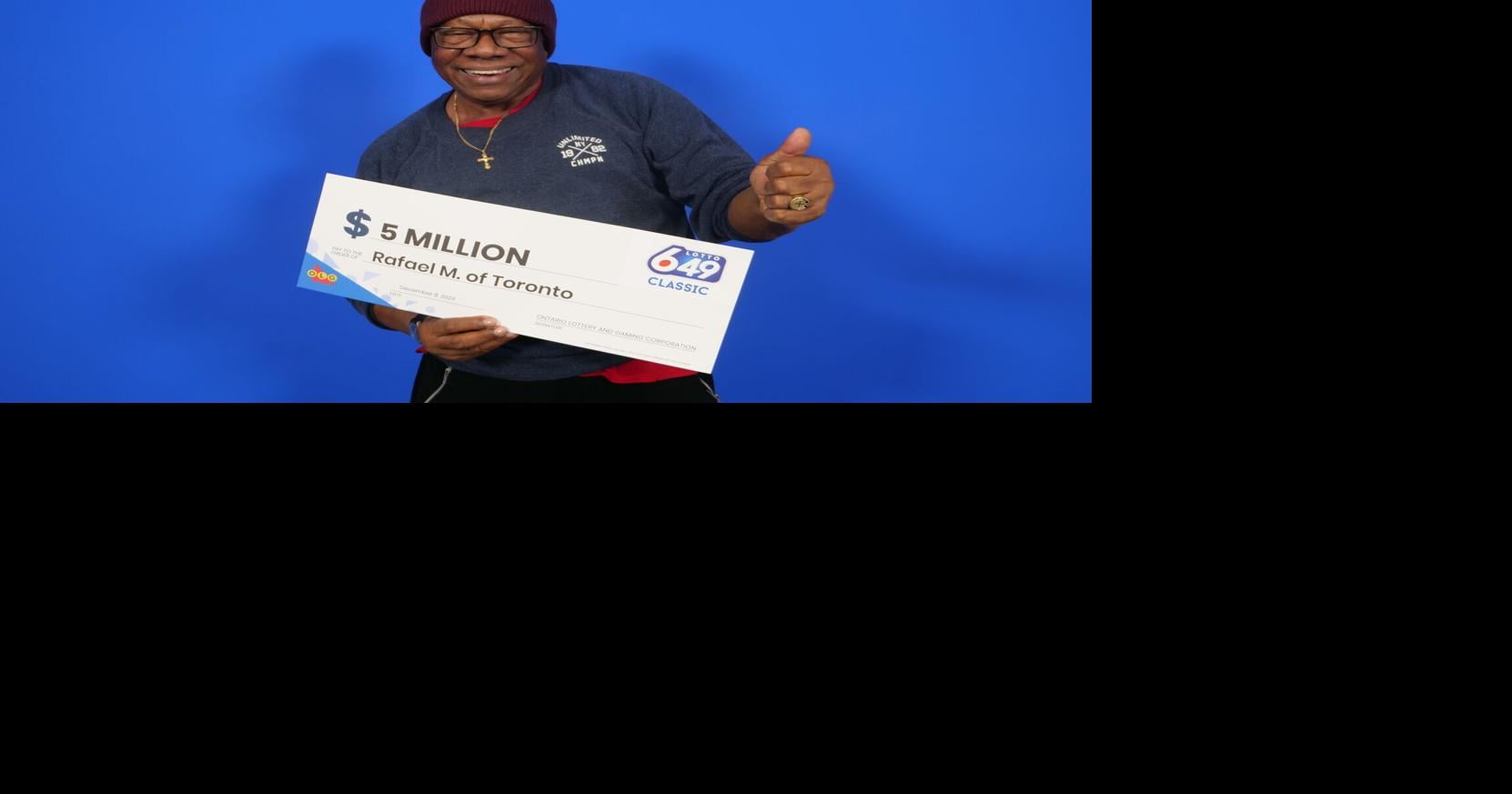 Toronto man ‘filled with joy’ after he wins $5M with 6/49