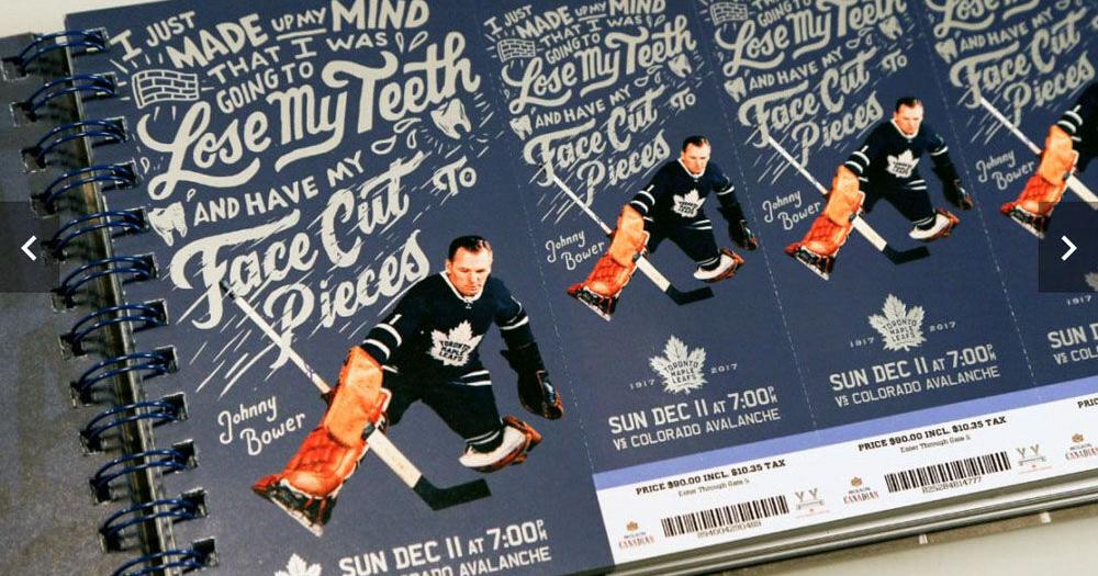 Maple Leafs’ centennial tickets are visual treat for fans