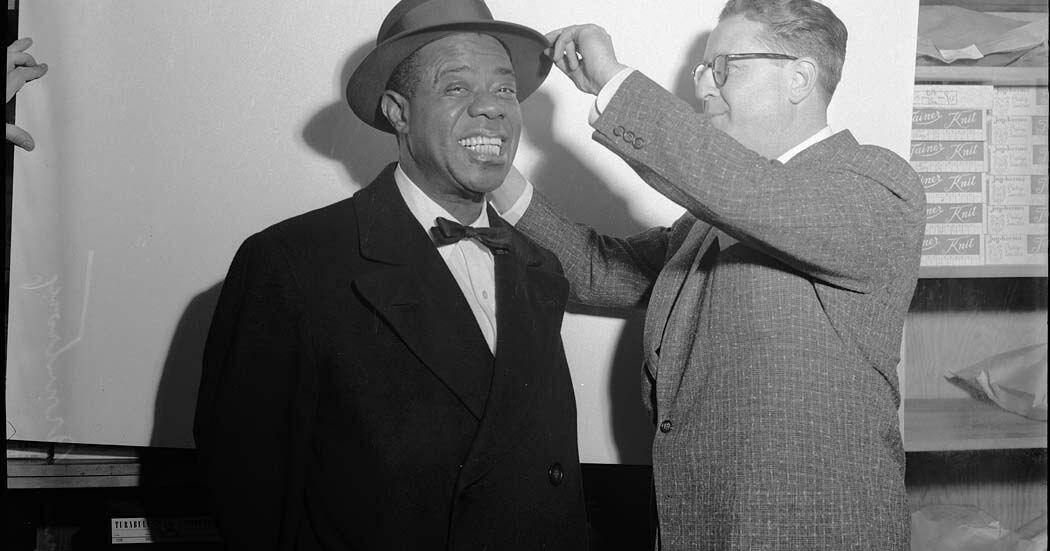 #TBT: Jazz legend Louis Armstrong with Toronto hatter Sam Taft in 1955
