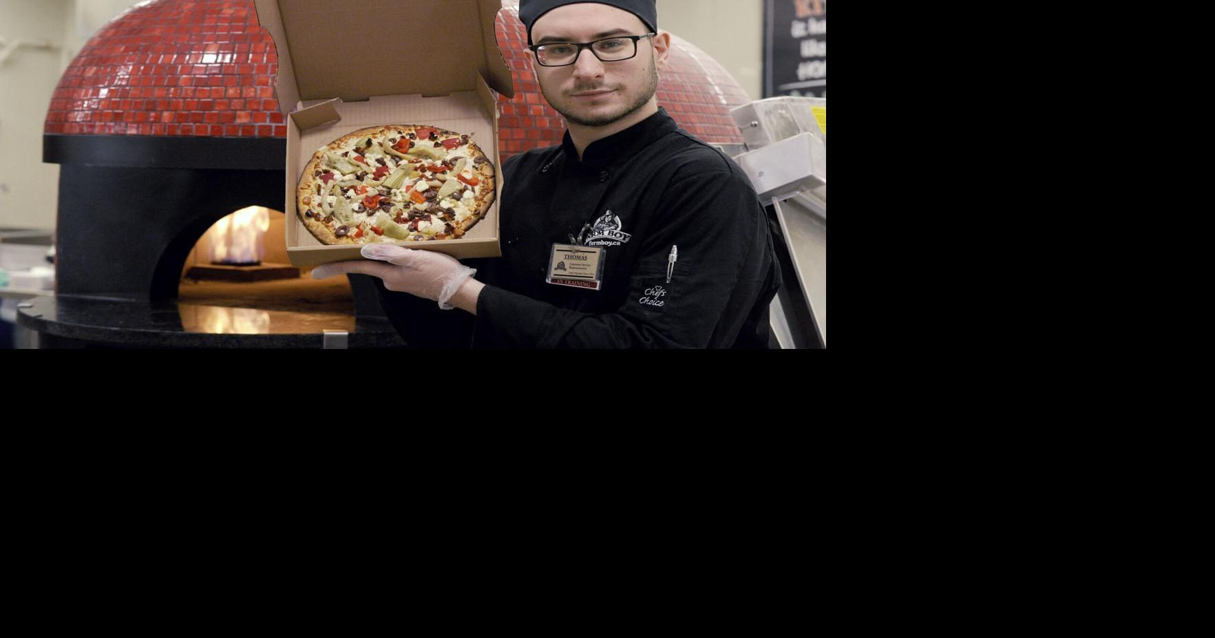 Farm Boy Etobicoke serves fired oven pizza made to order