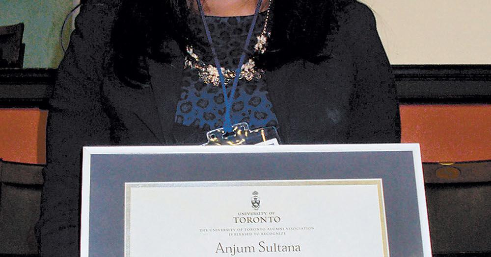 Scarborough student Anjum Sultana wins U of T’s Gordon Cressy Award
