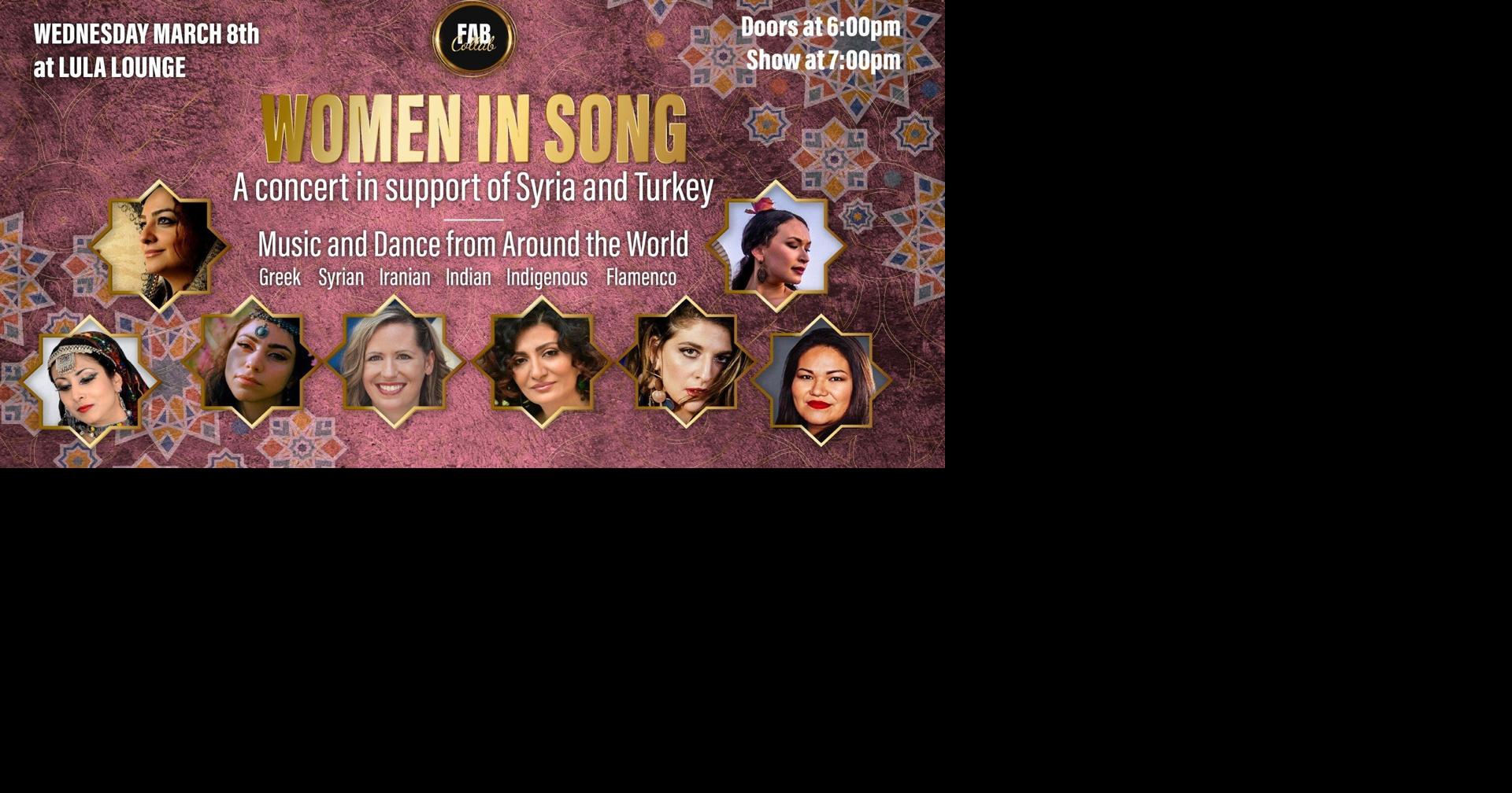 Concert in support of women in Syria and Turkey on March 8