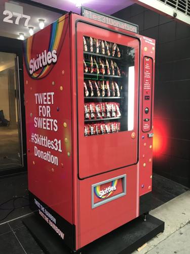 Skittles doling out free candy in Toronto on Friday the 13th