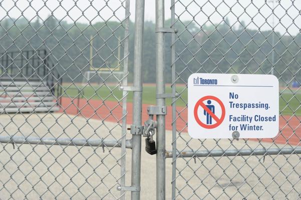 Why is Birchmount Stadium ‘locked and inaccessible’?