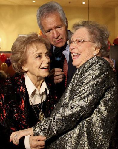Alex Trebek celebrates Mary Thornton’s 100th birthday with Famous ...