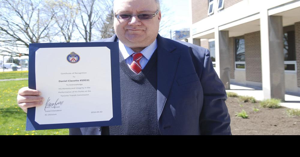 Toronto bus driver honoured for returning $50,000 in cash found in ...