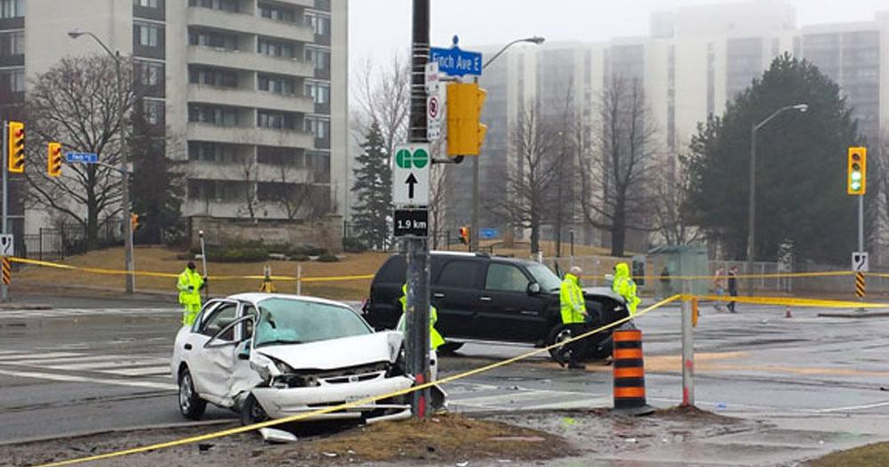 Don Mills and Finch closed for serious crash investigation