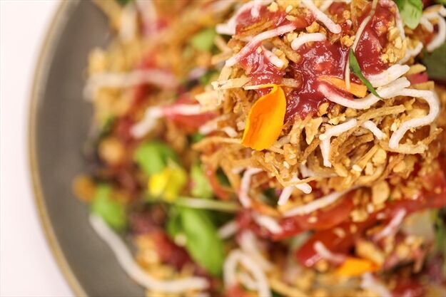 Susur Lee’s 19-ingredient slaw is much more than a mound of vegetables ...