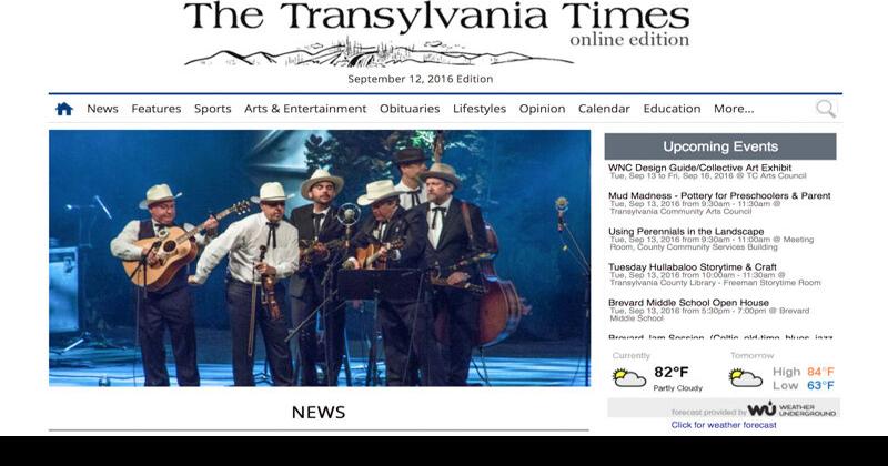 The Transylvania Times Launches New Website Design - Brevard NC | News ...