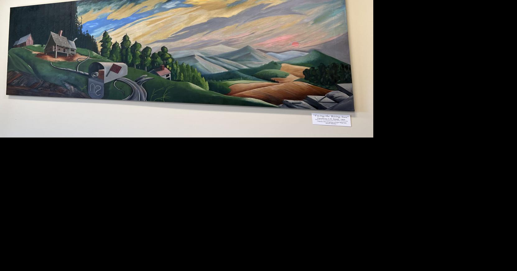 Picturing the past: C.R. Riddle painting 'Facing the Rising Sun ...