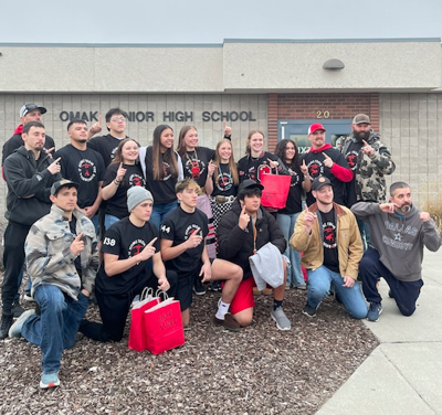 Omak High School Wrestlers on their way to the Dome for state wrestling ...