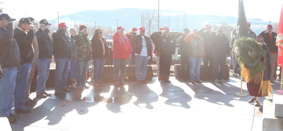 Veterans Day Ceremony at the Colville Indian Agency Veterans Monument ...