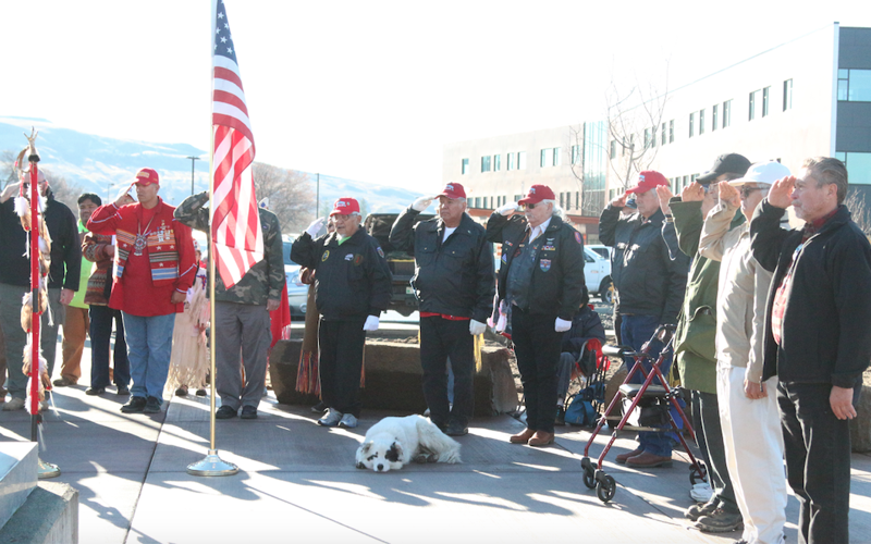 Veterans Day Ceremony at the Colville Indian Agency Veterans Monument ...