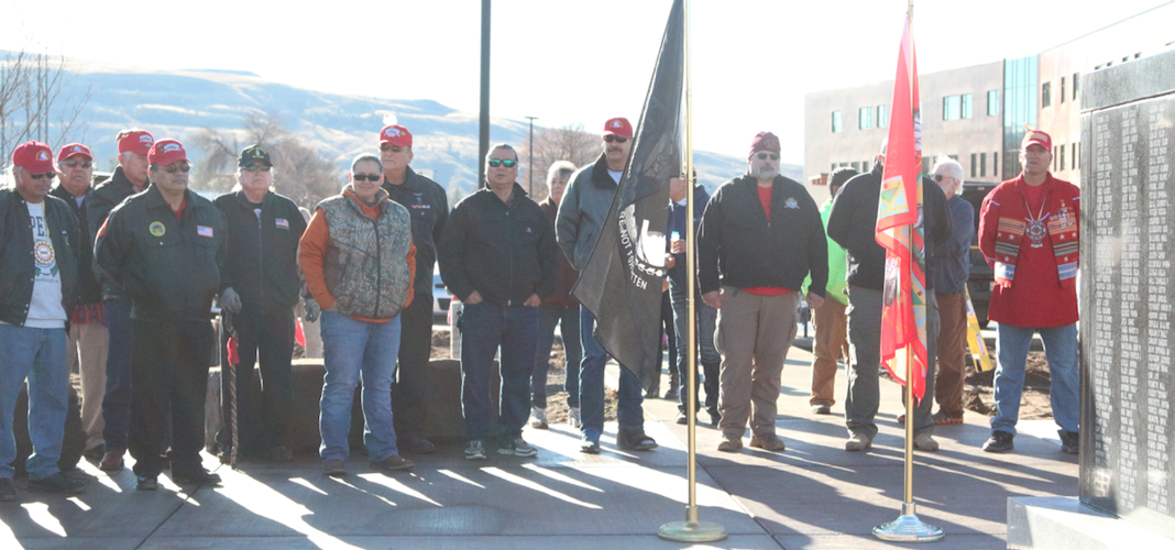 Veterans Day Ceremony at the Colville Indian Agency Veterans Monument ...