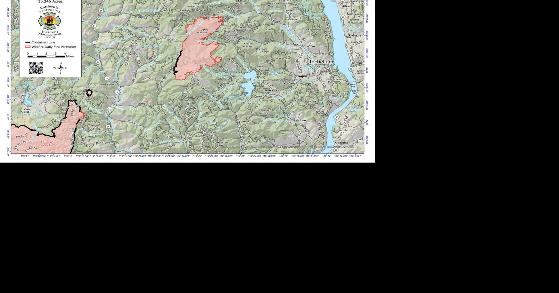 SUMMIT TRAIL FIRE: Fire showed less activity growth yesterday, says ...