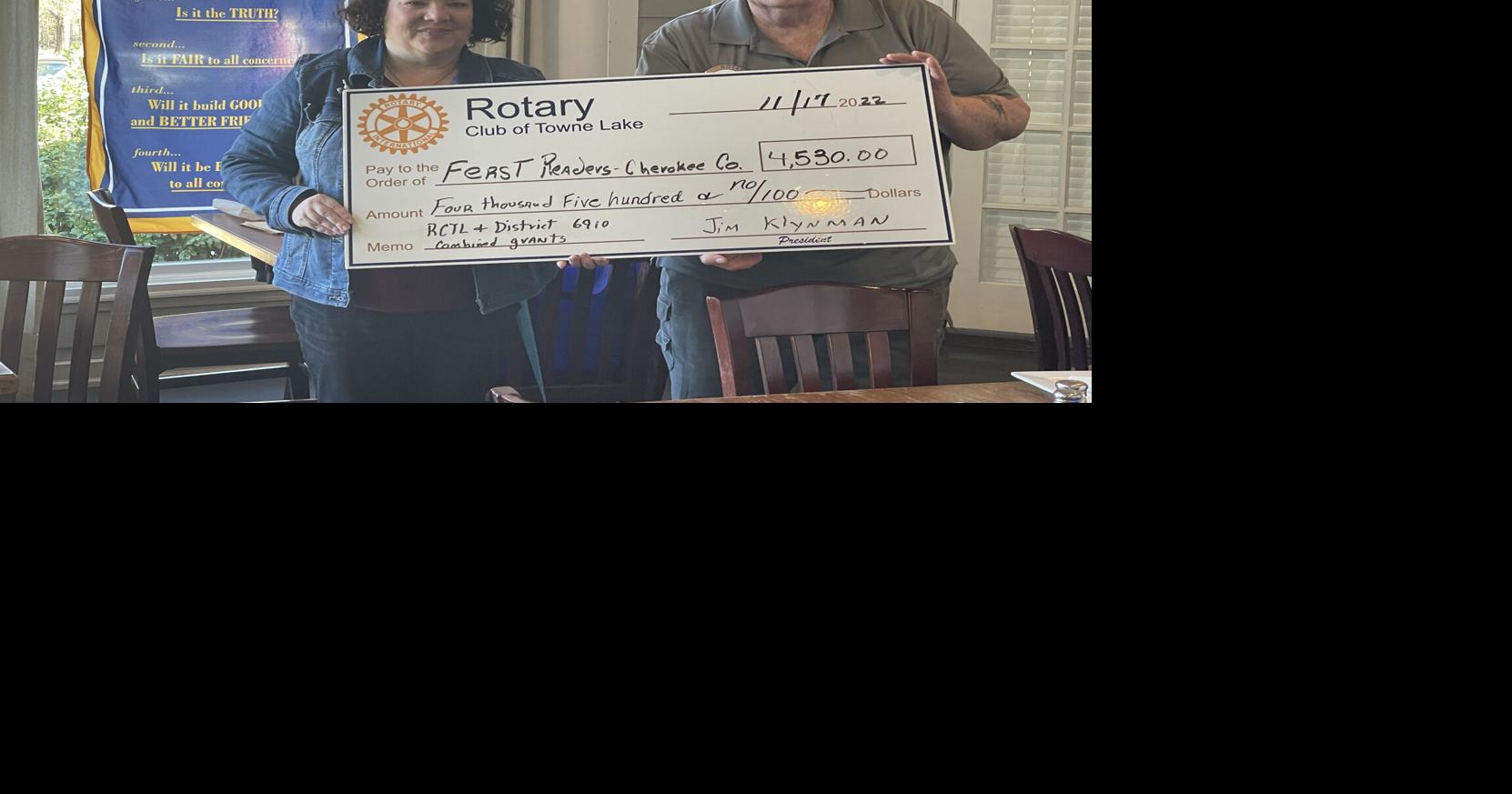 Ferst Readers gets grant donation from Rotary Club of Towne Lake ...