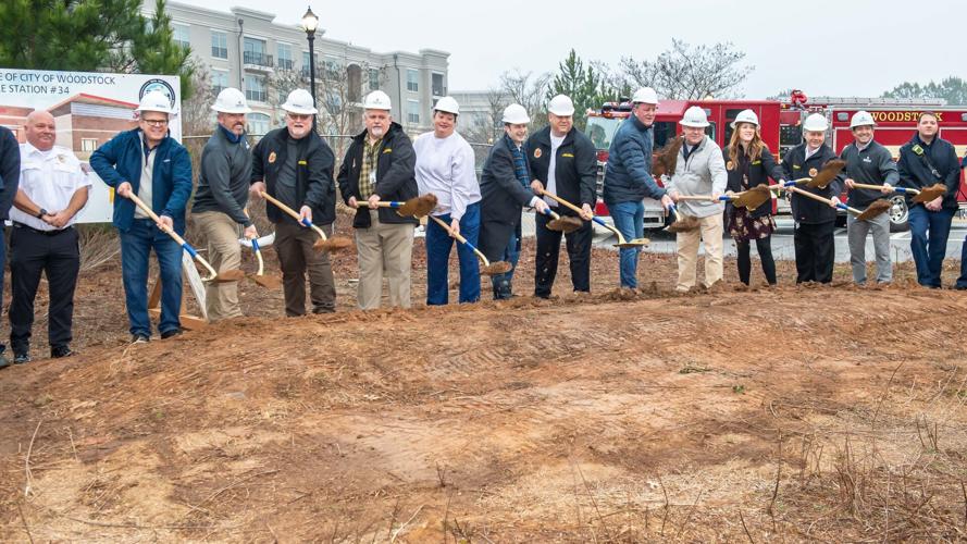 Woodstock celebrates groundbreaking for new fire station | Local News ...