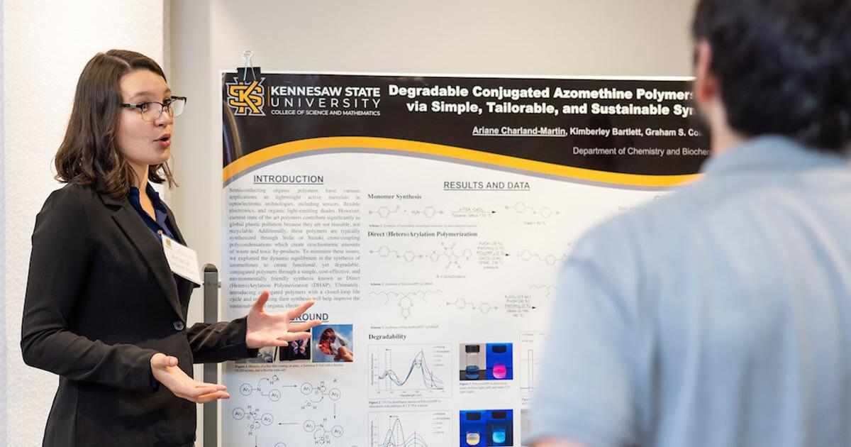 KSU student from Cherokee County earns top honors at research symposium ...