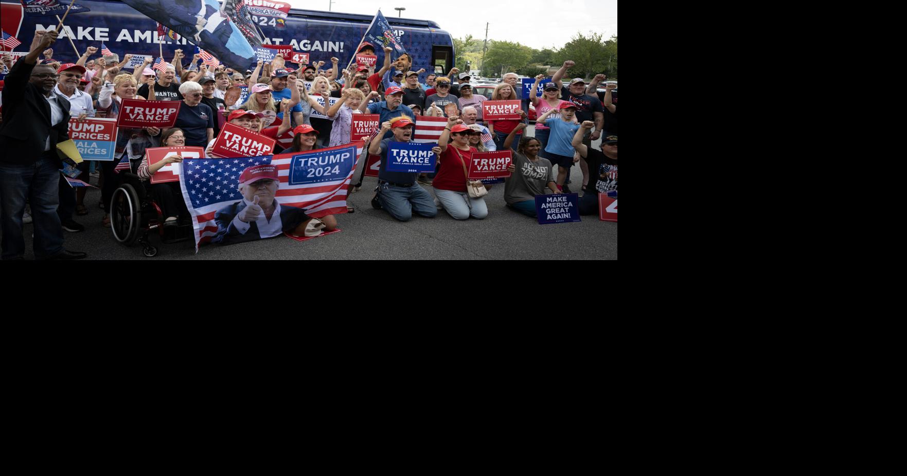 PHOTOS: Trump Campaign Bus Visits Woodstock | Local News ...