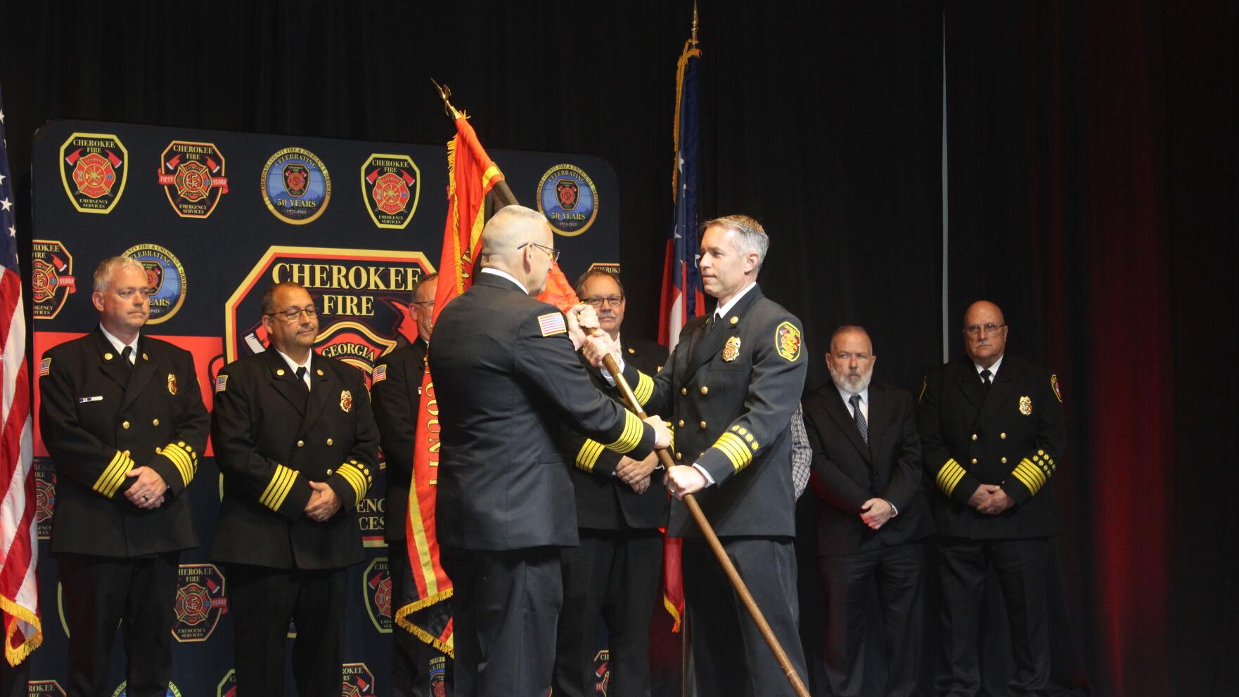 Kevin Lanier sworn in as new Cherokee County fire chief | Local News ...