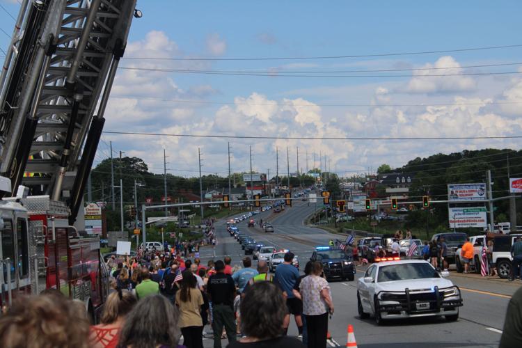 Procession for fallen Holly Springs officer draws hundreds | Local News ...