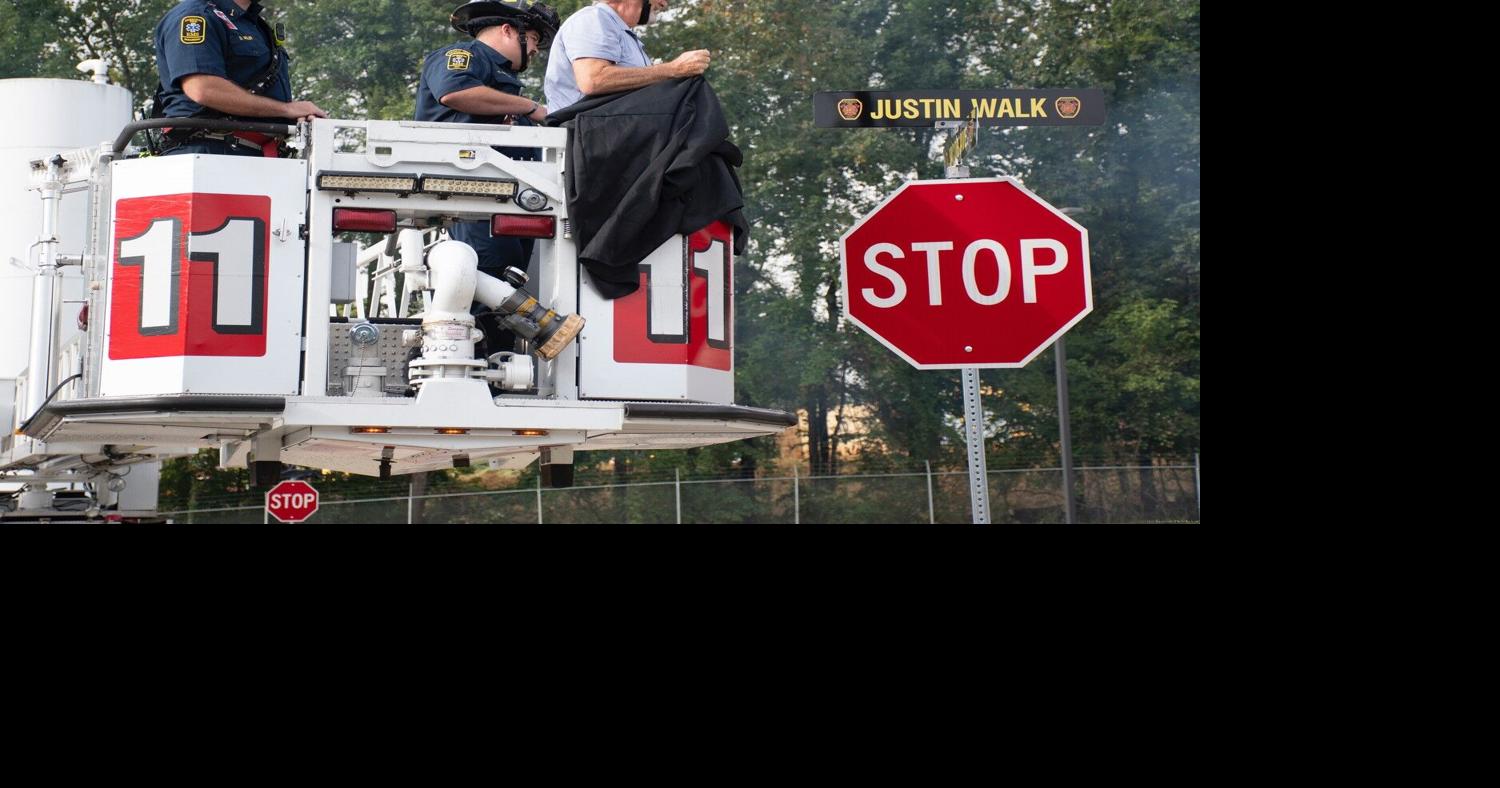 Street signs at fire dept. training center honor late Cherokee County ...