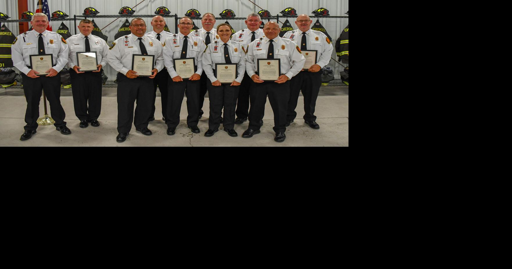 Cherokee County Fire and Emergency Services recognizes 11 firefighters ...