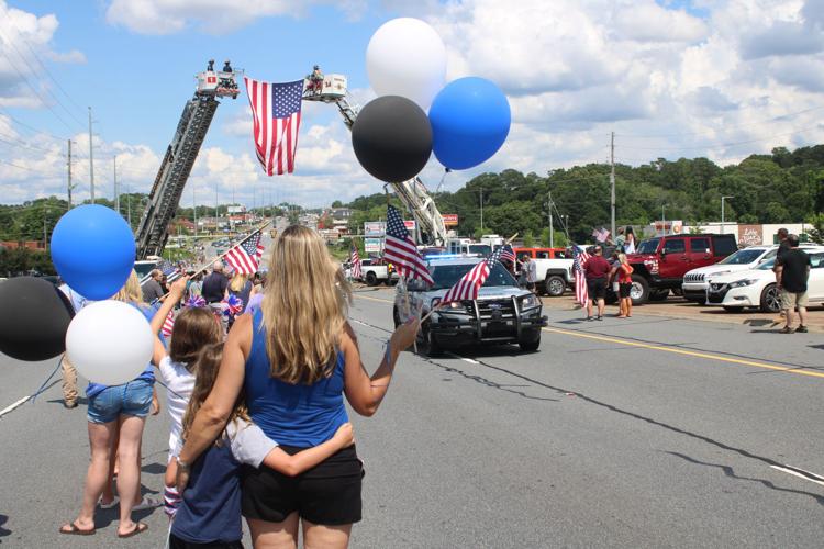 Procession for fallen Holly Springs officer draws hundreds | Local News ...