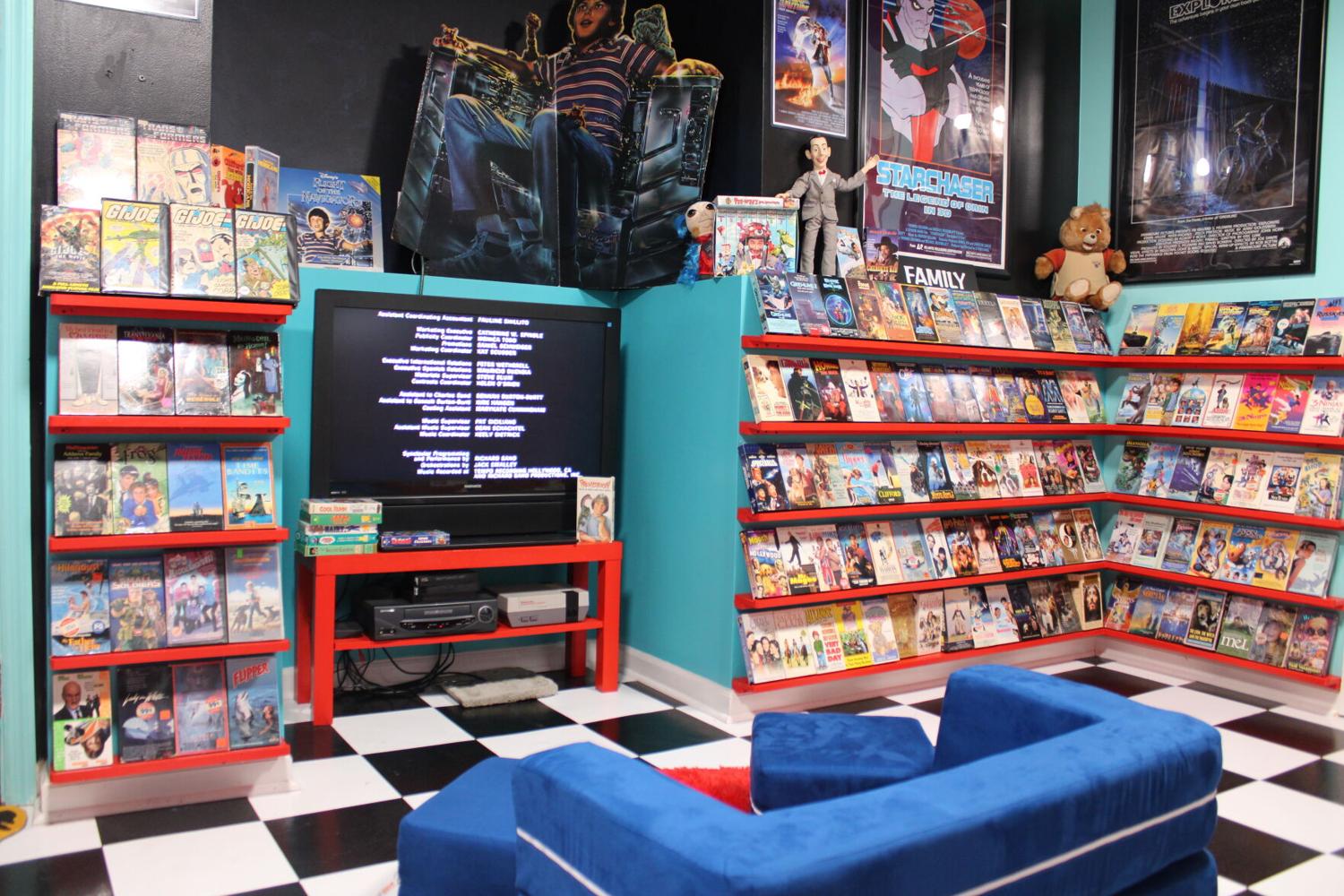 Woodstock man transforms basement into retro video store with over ...