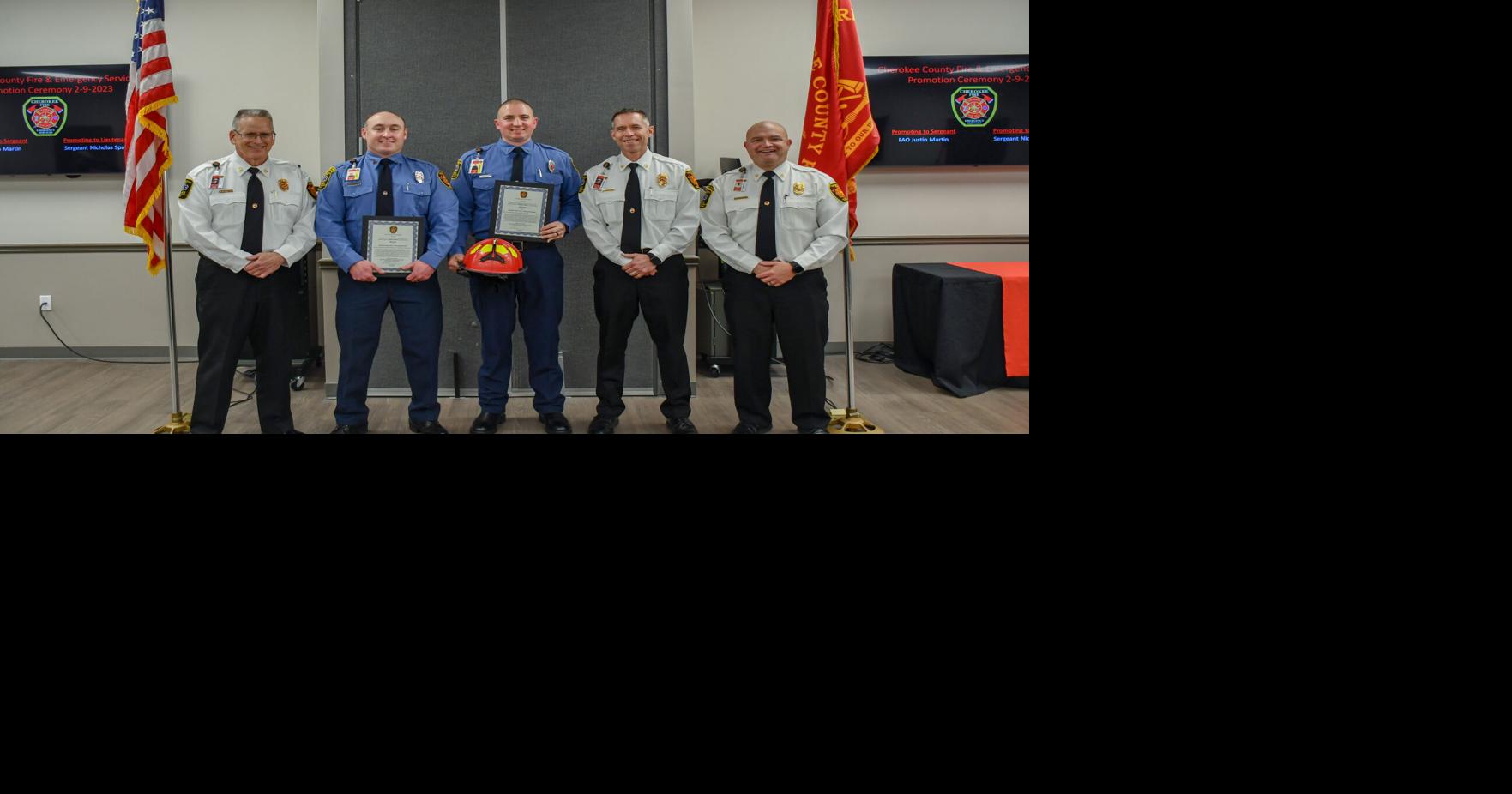 Cherokee Fire promotes two firefighters | Local News ...