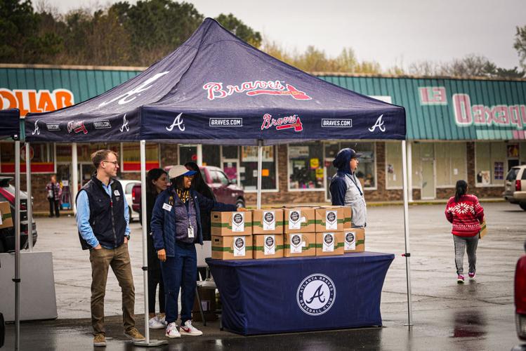 Atlanta Braves Home Plate Project visits Canton to distribute food to ...