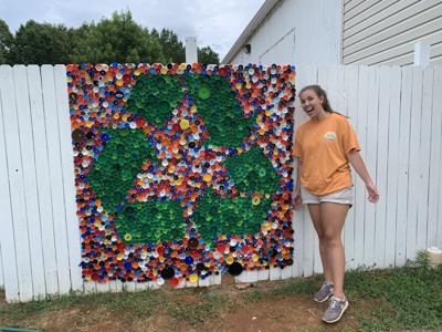 Girl Scout creates mural to promote recycling | Local News ...
