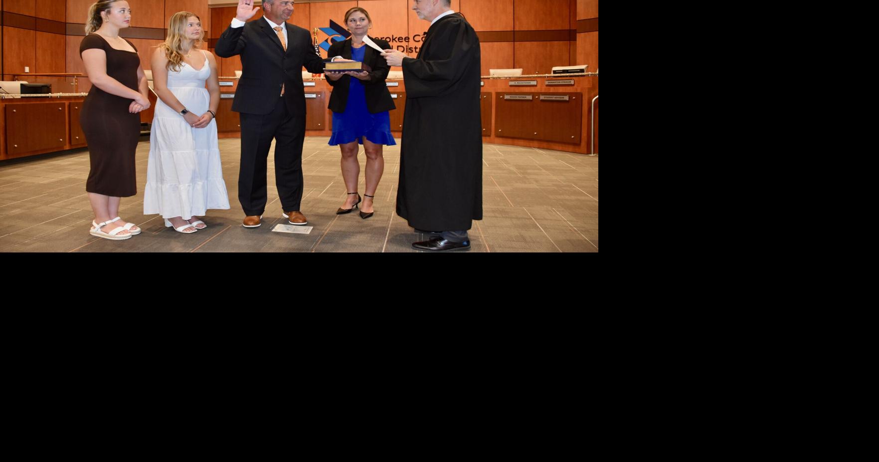 Cherokee County School Board Member Chance Beam Sworn Into Office ...