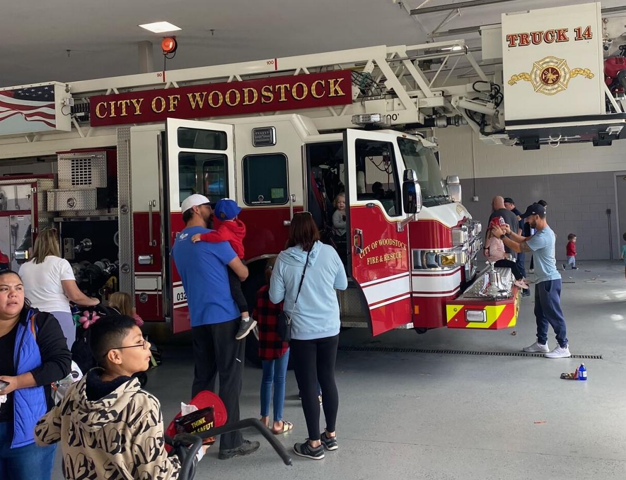 Families take tour of Woodstock Fire house | Lifestyle ...