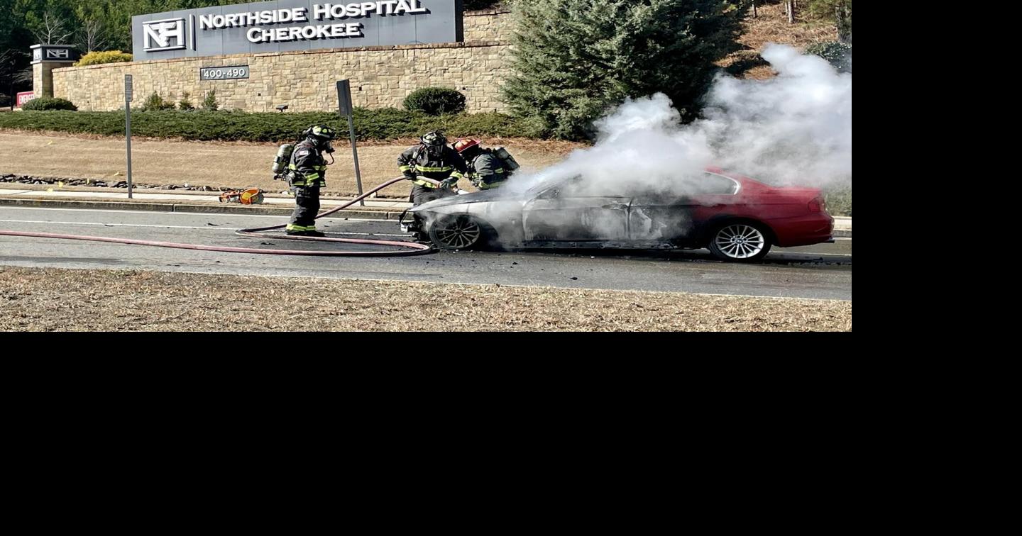 Driver Rescued From Car Fire on Northside Cherokee Boulevard in Canton ...