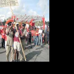 One-man protest at PNM rally | Local News | trinidadexpress.com