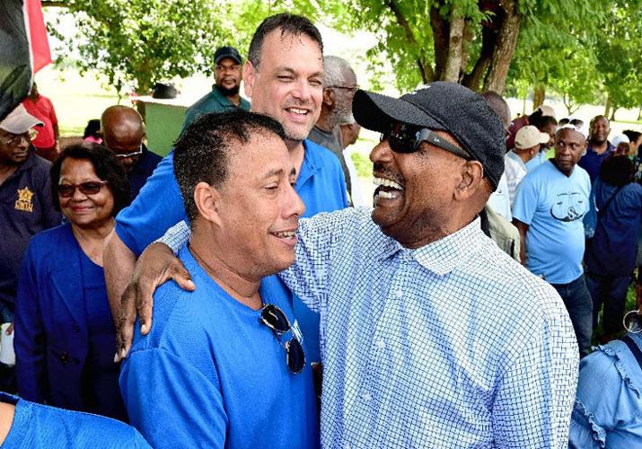 Crowds protest over Govt salary increase | Local News | trinidadexpress.com